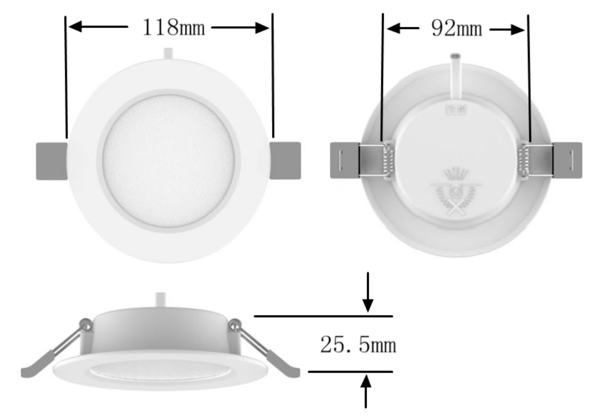 6W DOB LED PANEL LIGHT